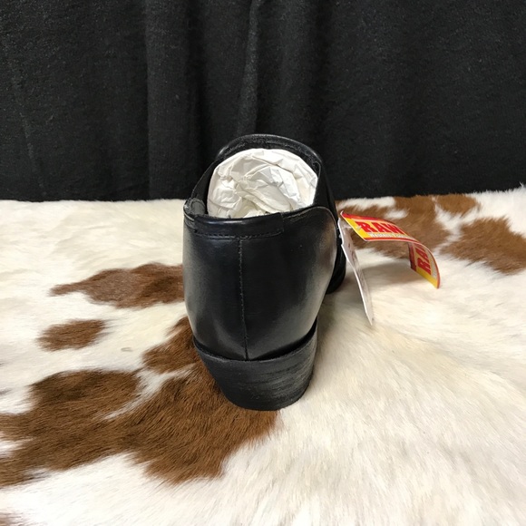 Abilene Boot Co | Shoes | Rawhide By Abilene Black Leather Shoeboot ...
